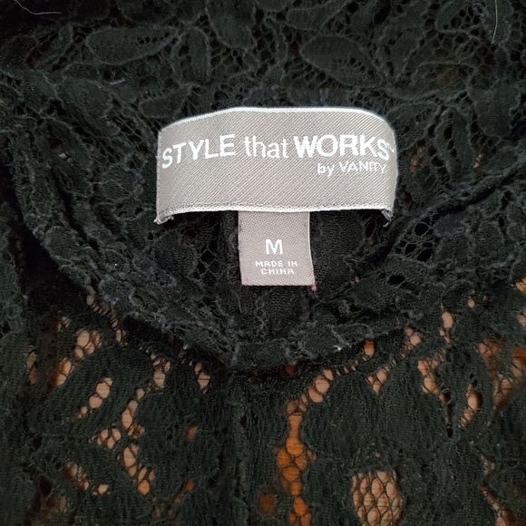 Vanity | Jackets & Coats | Vanity Black Lace Blazer | Poshmark